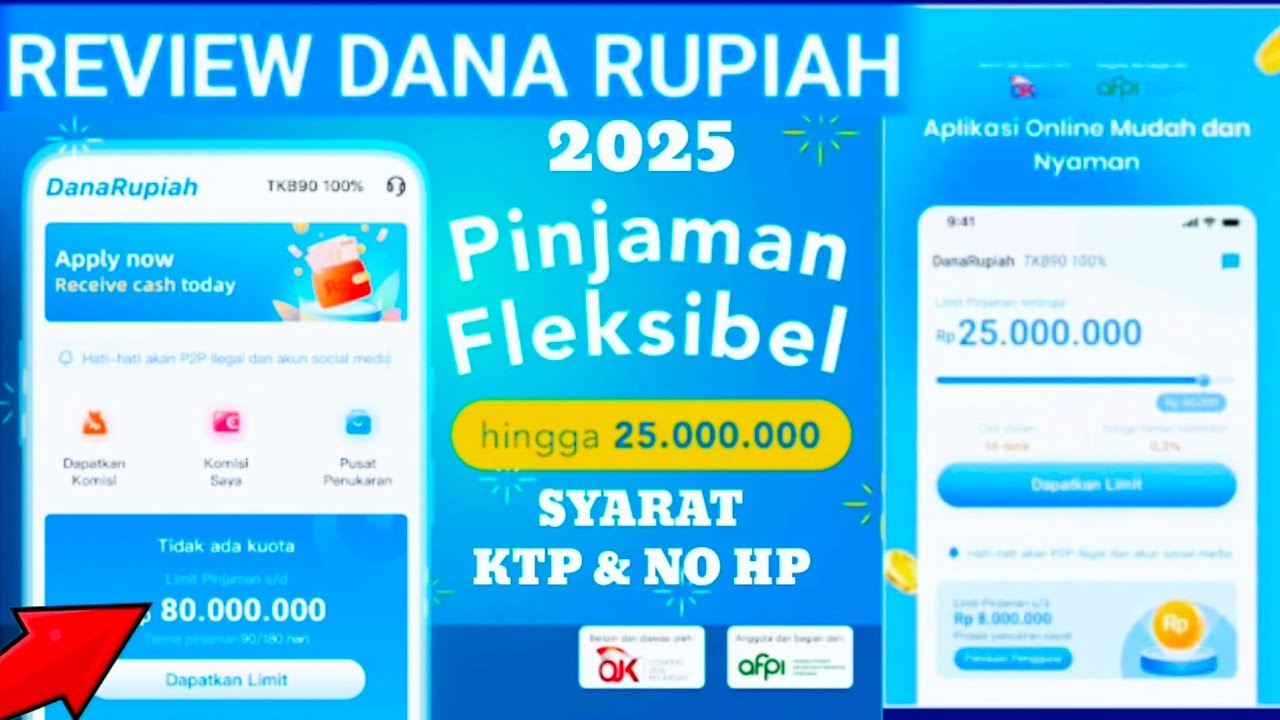 Cara pinjam uang di DANA RUPIAH // cara daftar aplikasi dana rupiah ...