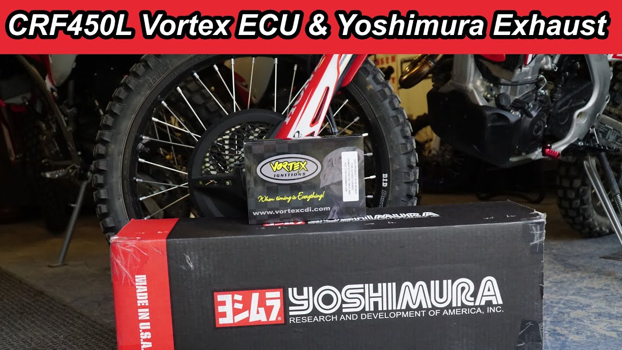 CRF450l Vortex ECU & Yoshimura RS4 Install - YouTube