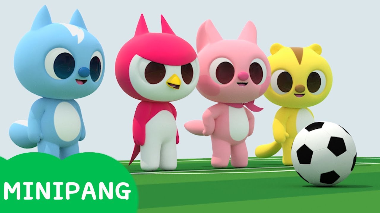 [미니팡 에스파냐] 미니특공대 | 컬러 축구 놀이 | 색깔놀이 | 에스파냐어 | 스페인어| Color play | Mini ...