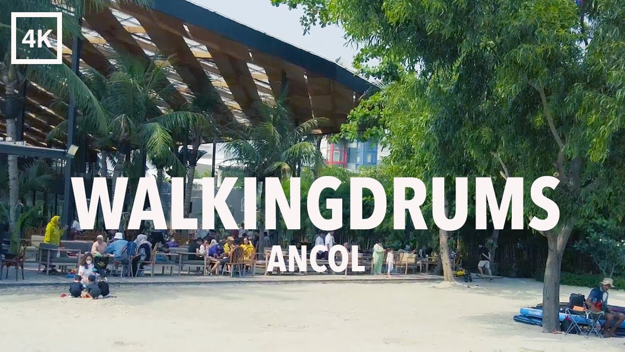 [4K] Private Beach walk in Walking Drums, Ancol - YouTube