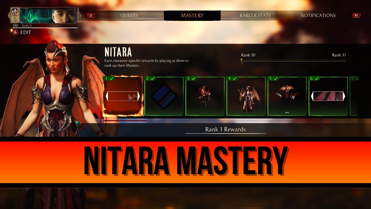 NITARA Mastery Rewards - Mortal Kombat 1 - YouTube