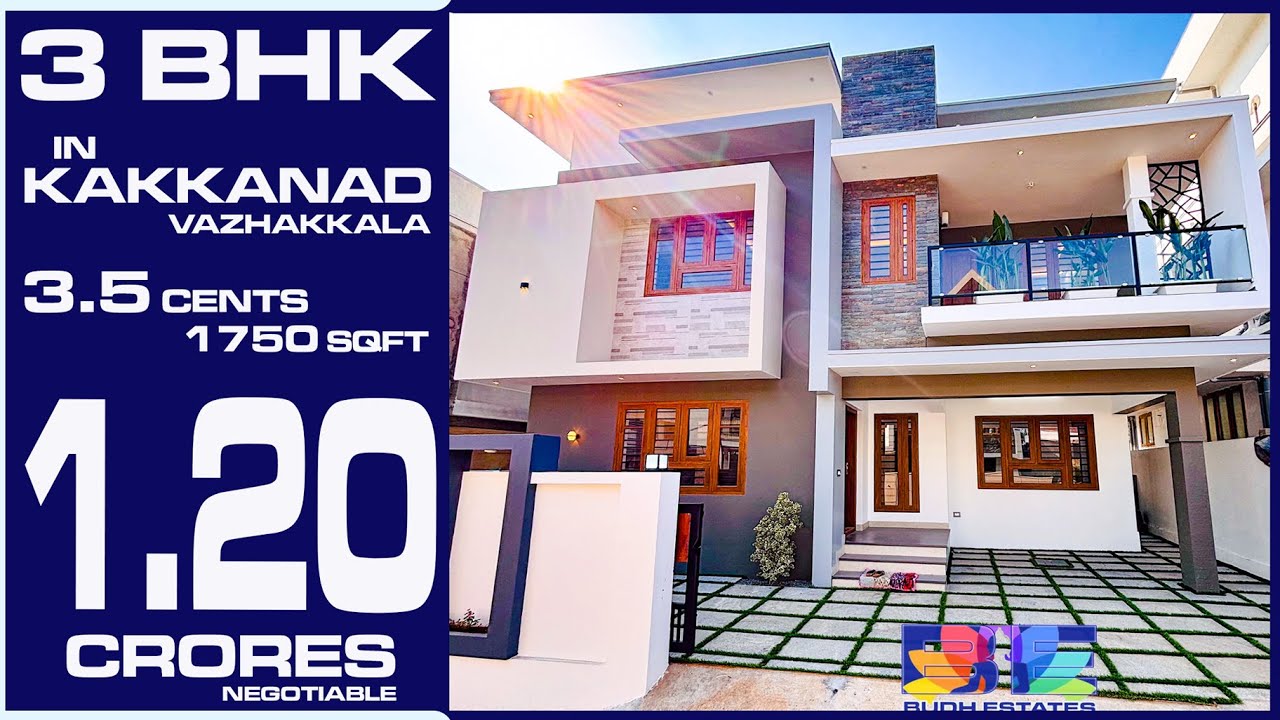 Vazhakkala Kakkanad, 3BHK Price 1.20 Crores Ernakulam | 3.5 Cents 1750 ...