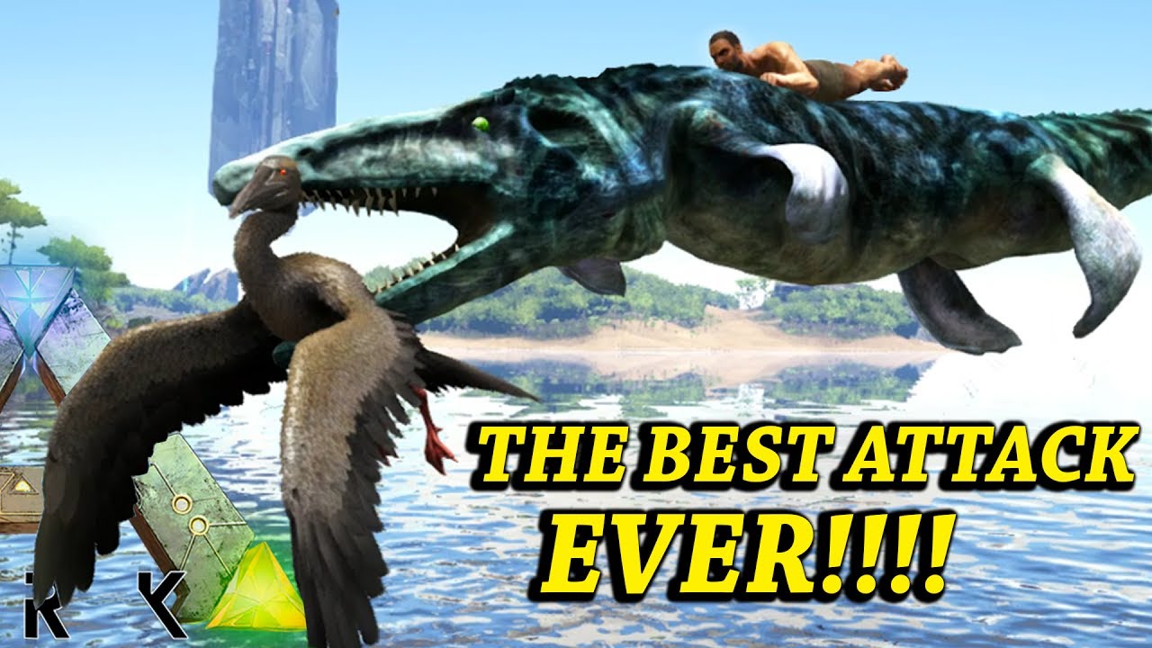 ARK THE BEST ATTACK I'VE EVER SEEN!! DAKOSAURUS + MORE!! Ark Survival ...
