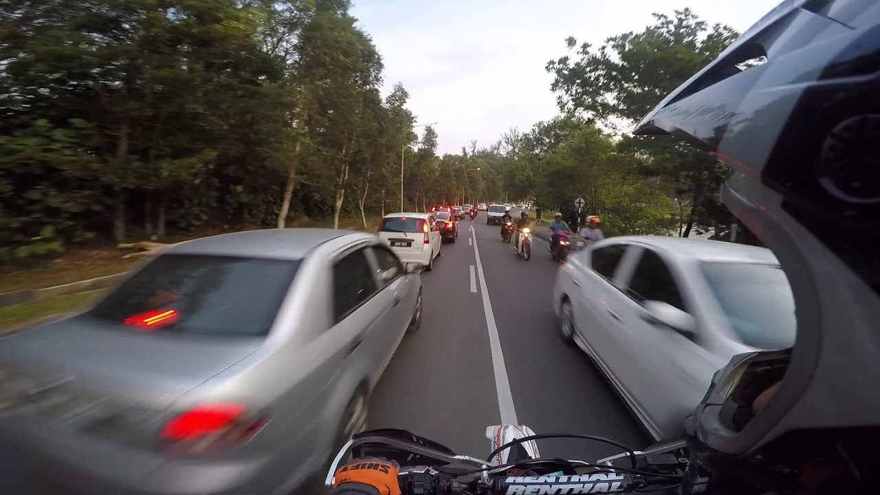 Supermoto cruising evening ride. - YouTube