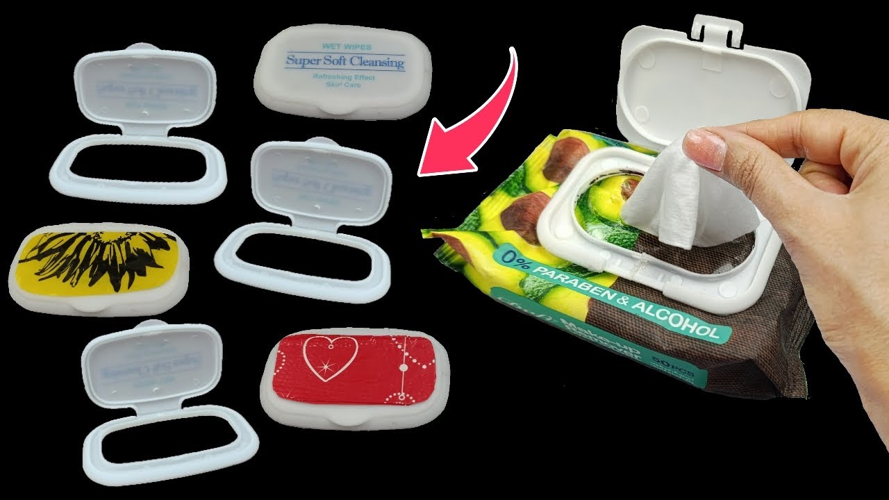 6 Brilliant DIY Hacks with Wet Wipe Lids | Easy & Useful Recycling ...