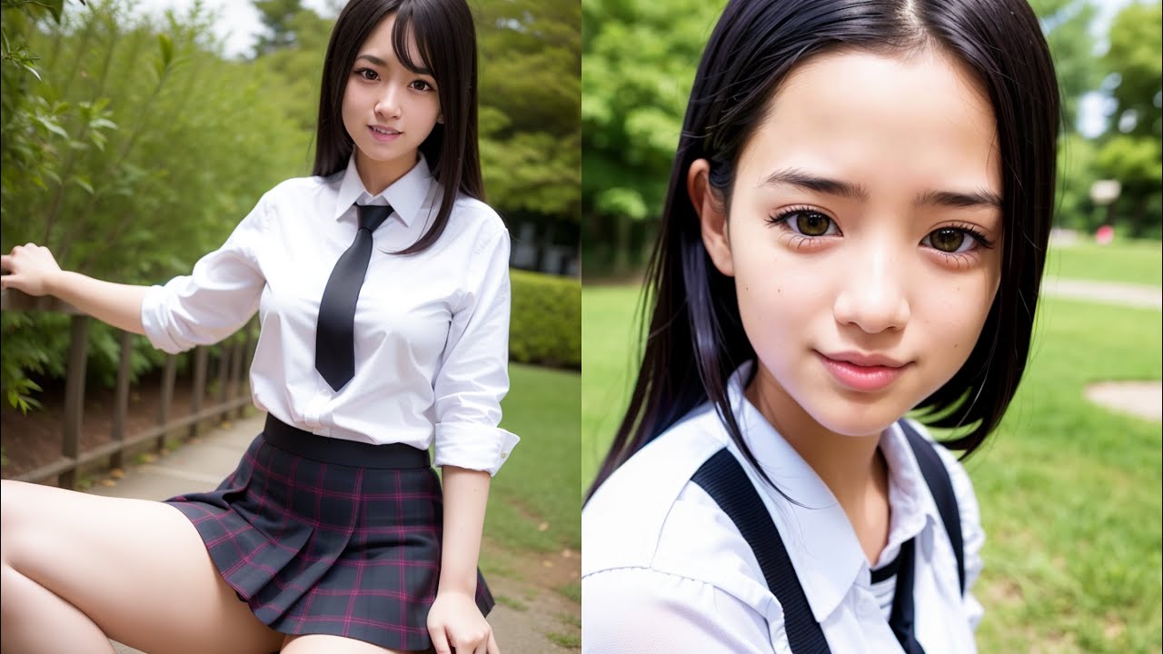 AIミニスカ美少女と胸キュンデート A heart-warming date with a beautiful AI mini-skirted ...