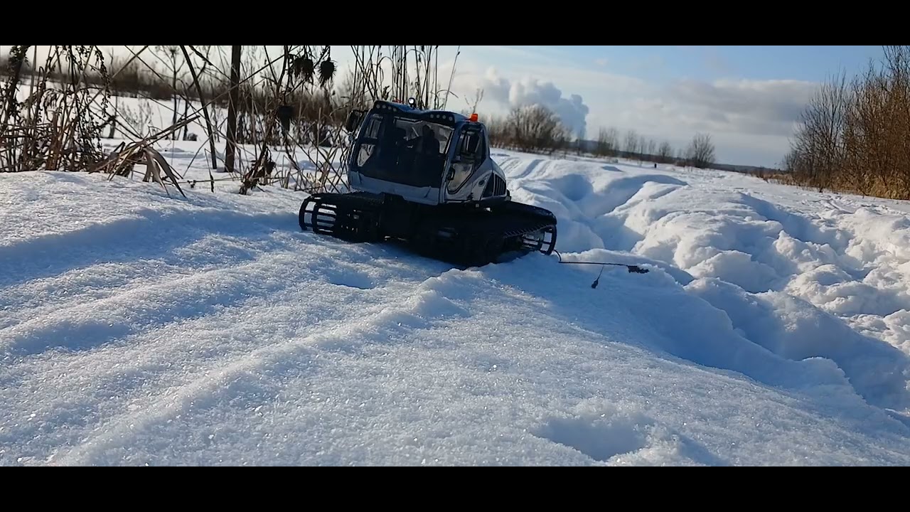 Снегоуборщик Bruder Prinoth Leitwolf RC - YouTube