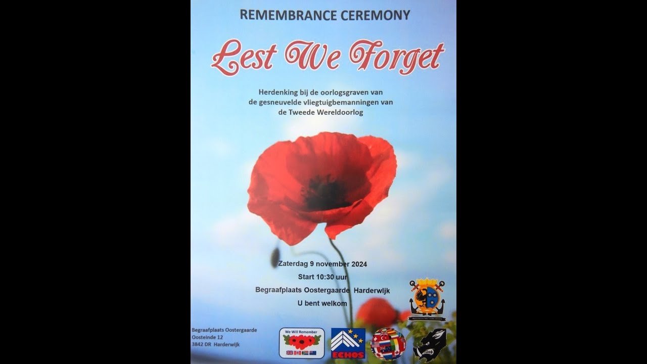 Remembrance Ceremony Lest We Forget - YouTube