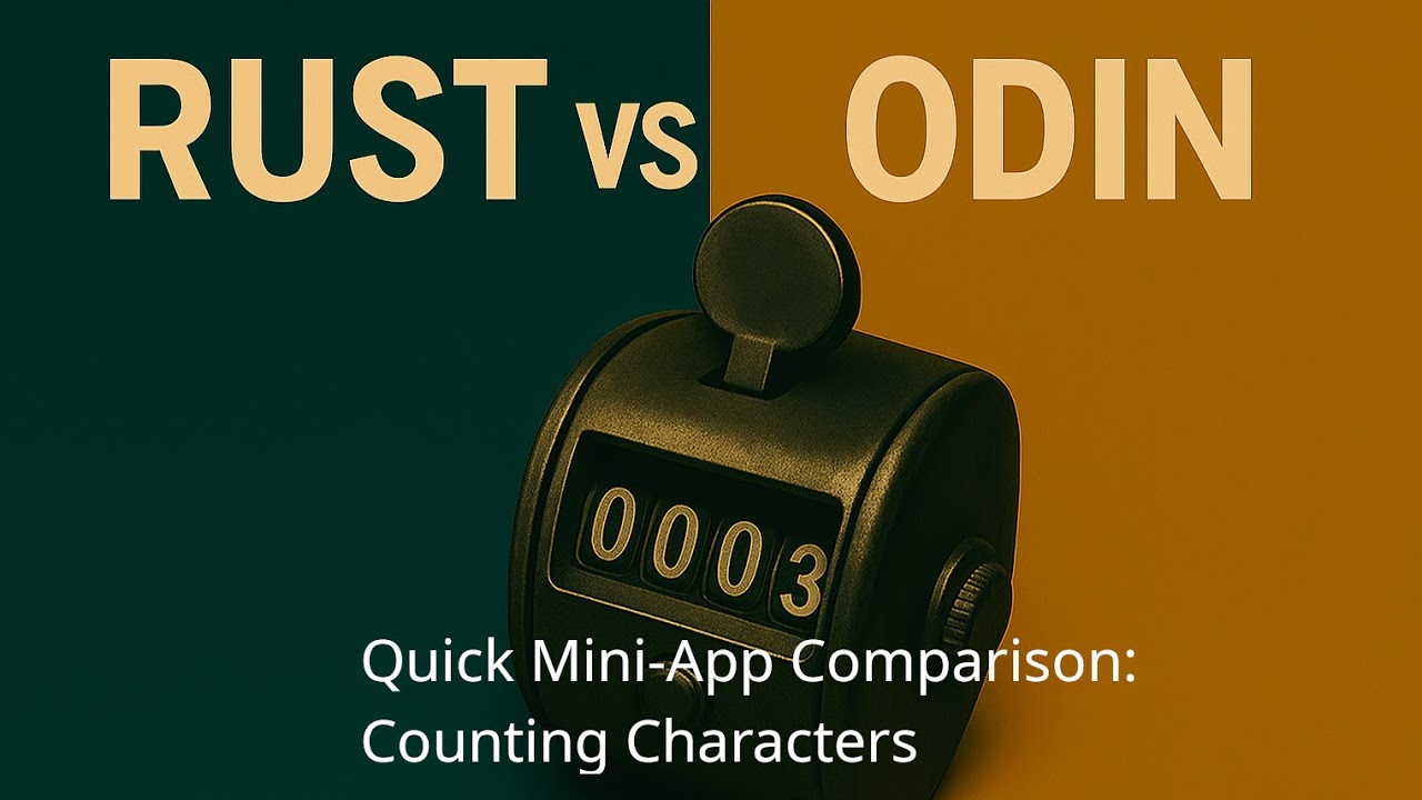 Rust vs Odin: How Different Are They REALLY? (Mini-App Build ...