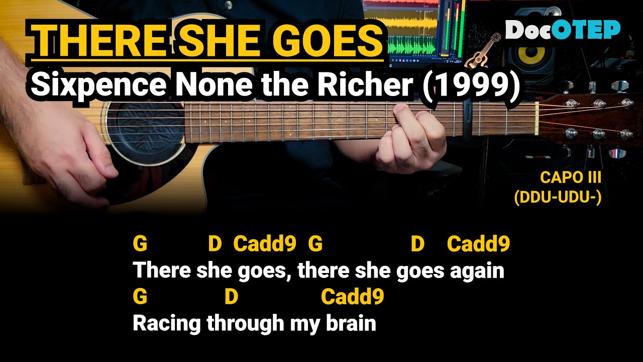 There She Goes - Sixpence None the Richer (1999) Easy Guitar Chords ...