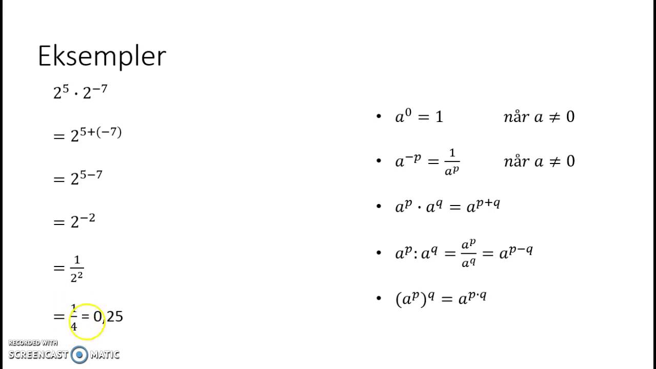 1C Nye potenser eksempler - YouTube