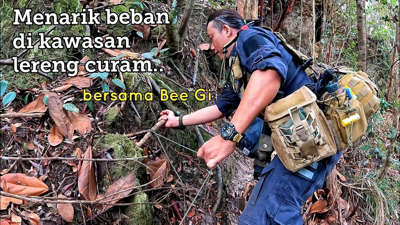 Teknik menarik beban menggunakan tali, oleh Bee Gi. - YouTube