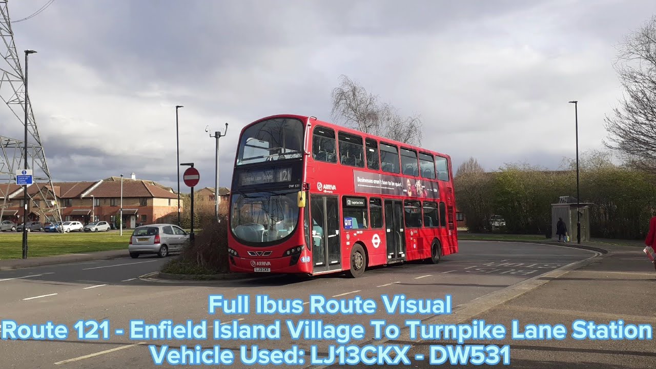 Full ibus Route Visual | London Bus Route 121 | LJ13CKX - DW 531 ...