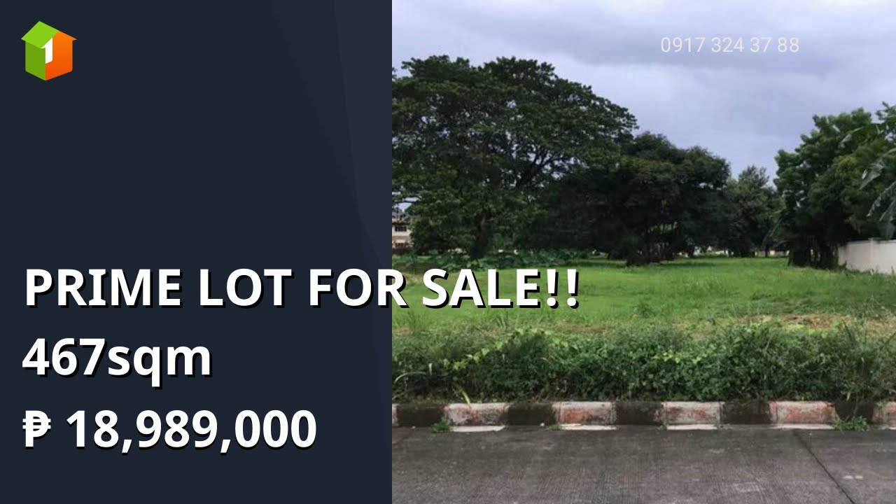 PRIME LOT FOR SALE!! 467sqm - YouTube