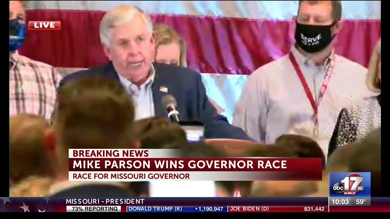 Gov. Mike Parson victory speech - YouTube