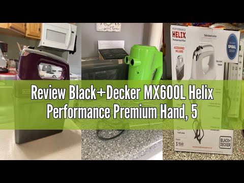 Review Black+Decker MX600L Helix Performance Premium Hand, 5-Speed Mixer, Lime Green, small