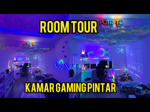 Room tour kamar gaming pintar full