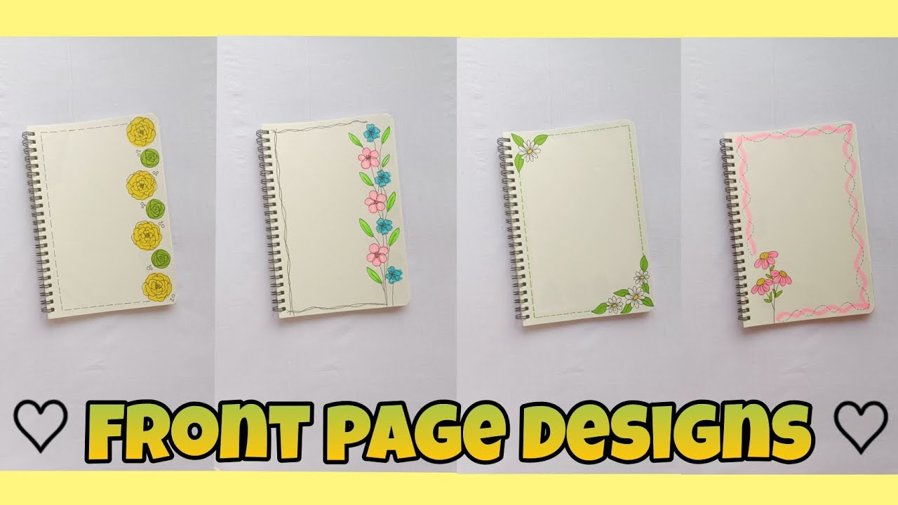 Easy and simple front page design - YouTube