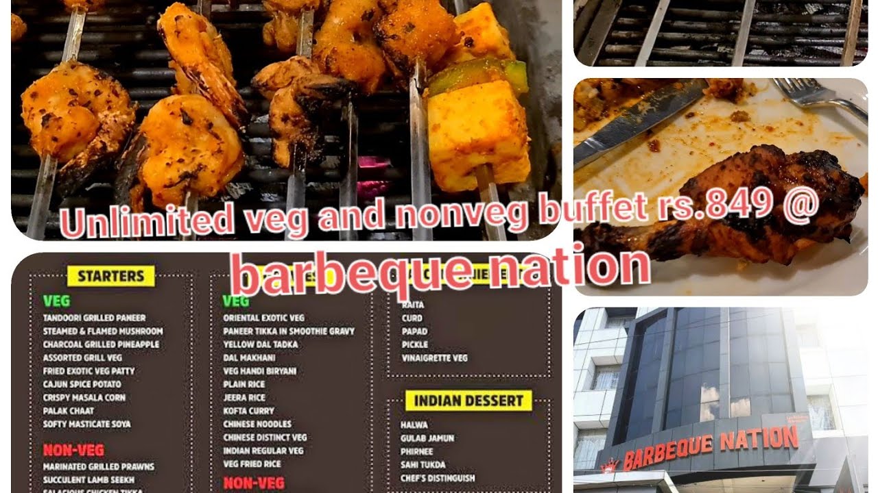 Unlimited veg and nonveg buffet rs.849 @ chrompet barbeque nation ...