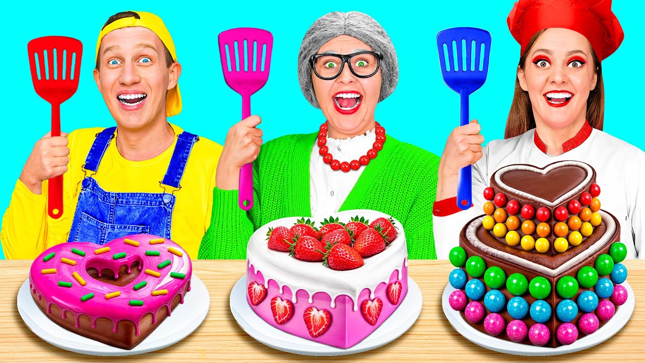 Me vs Grandma Cooking Challenge | Tasty Kitchen Hacks by TeenChallenge ...