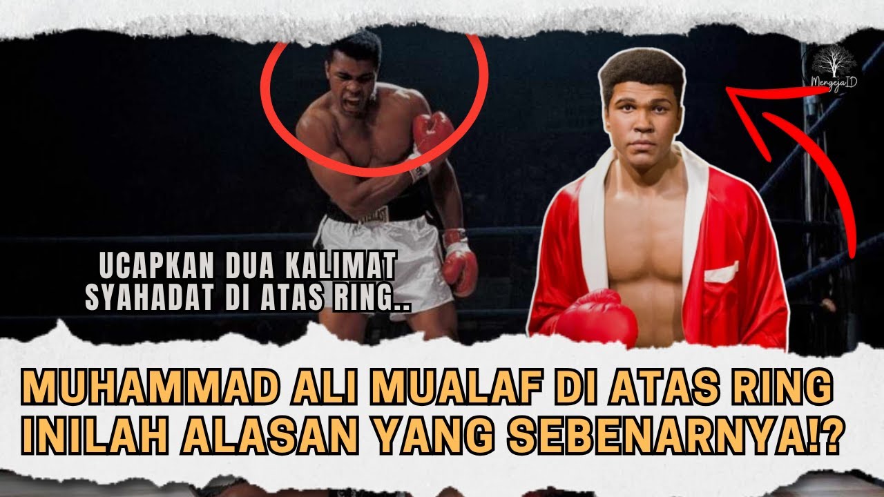 MUHAMMAD ALI UCAPKAN DUA KALIMAT SYAHADAT DI ATAS RING‼️ ATLET TINJU ...