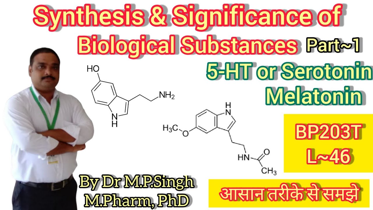 Synthesis & Significance of Serotonin (5-HT) & Melatonin | Biochemistry ...