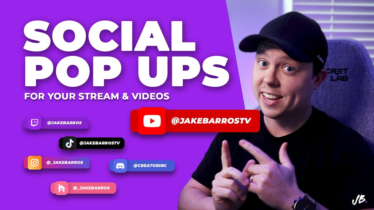 Create Social Pop Ups for Your Stream - YouTube