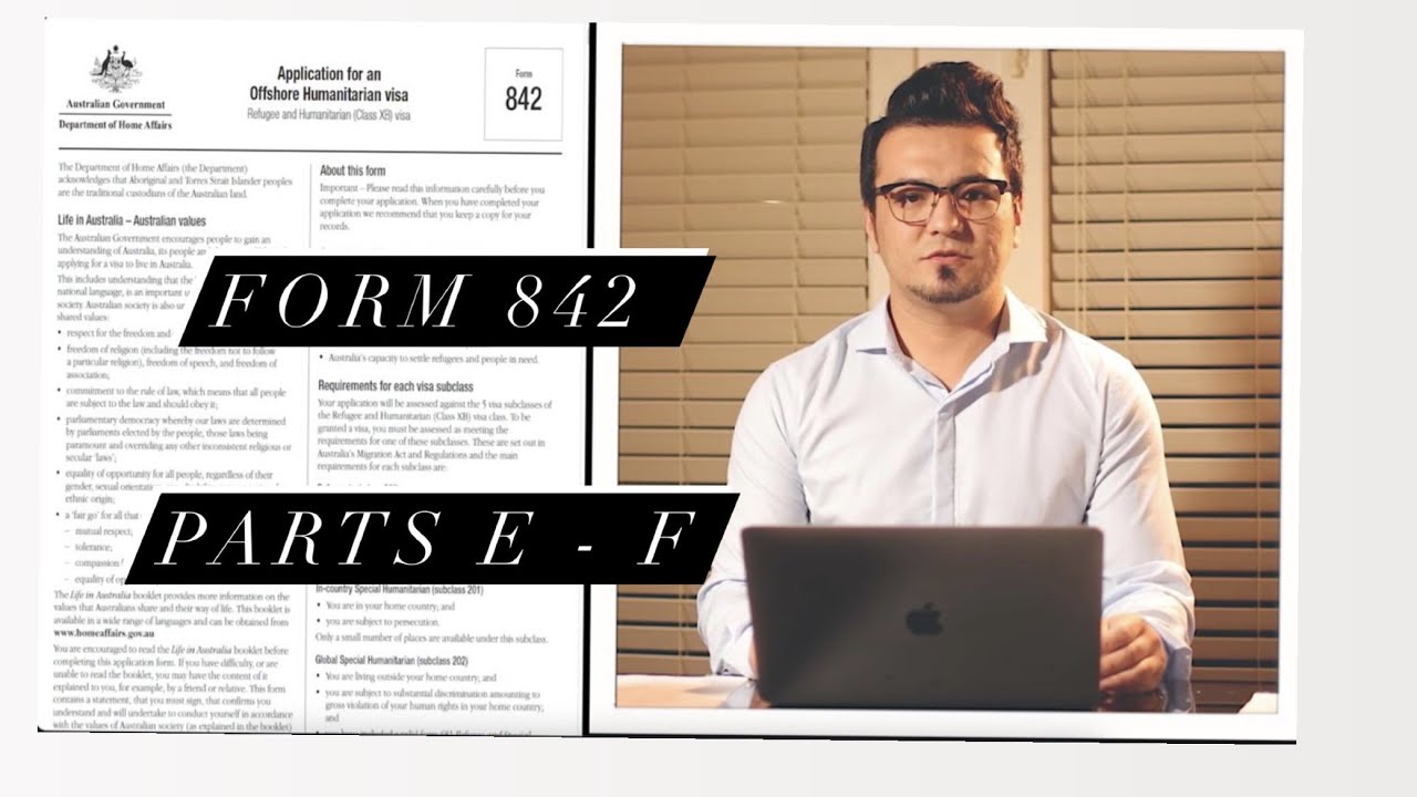 How to fill in Form 842 - Parts E - F - تكميل كردن فورم 842 - YouTube