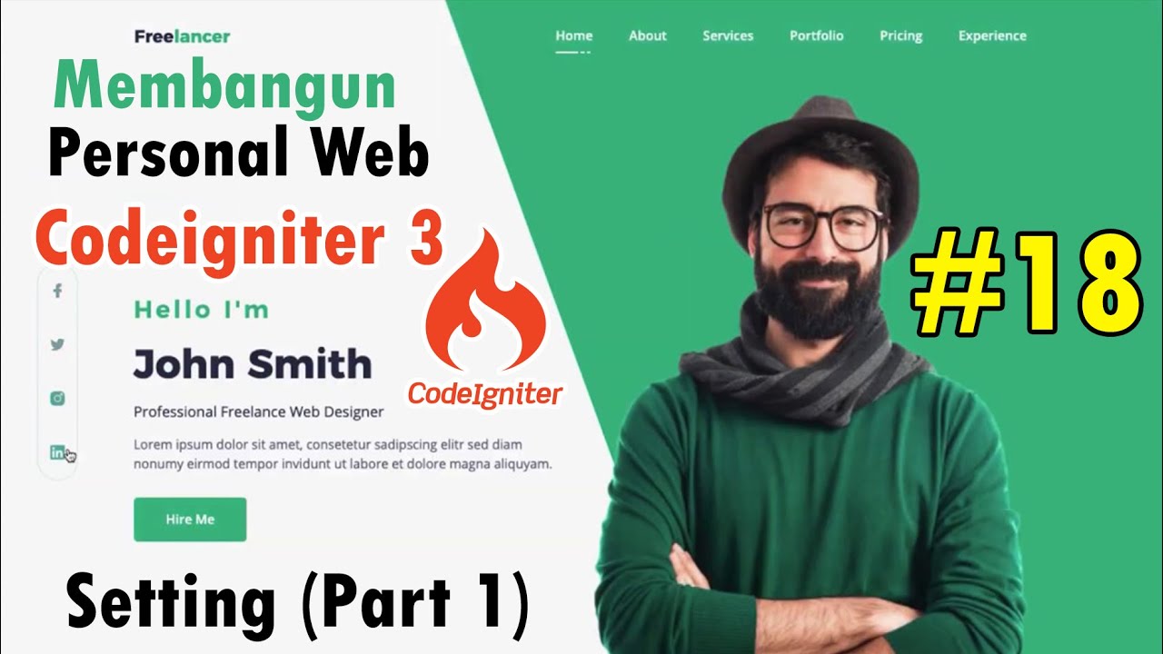 18 Personal Web Codeigniter 3 - Setting (Part 1) - YouTube