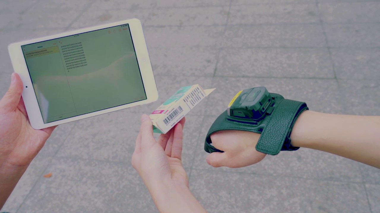 Tesla Model3 VS Effon Wearable 2D Ring Barcode Scanner - YouTube