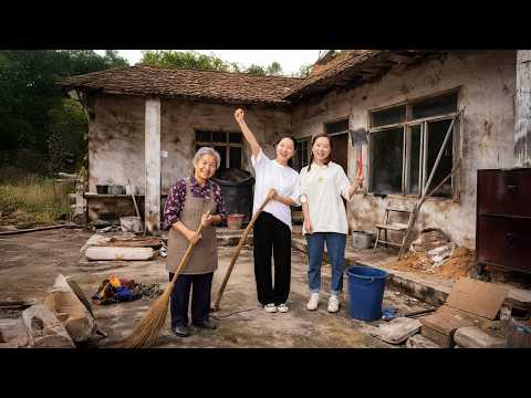 İki kız kardeş şehri bırakıp evi yeniliyor ve büyükannelerine bakıyor