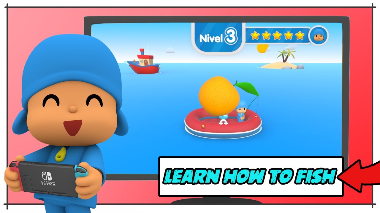 🎮 POCOYO GAMEPLAY - LEARN HOW to FISH [ POCOYO PARTY ] | Funny video ...
