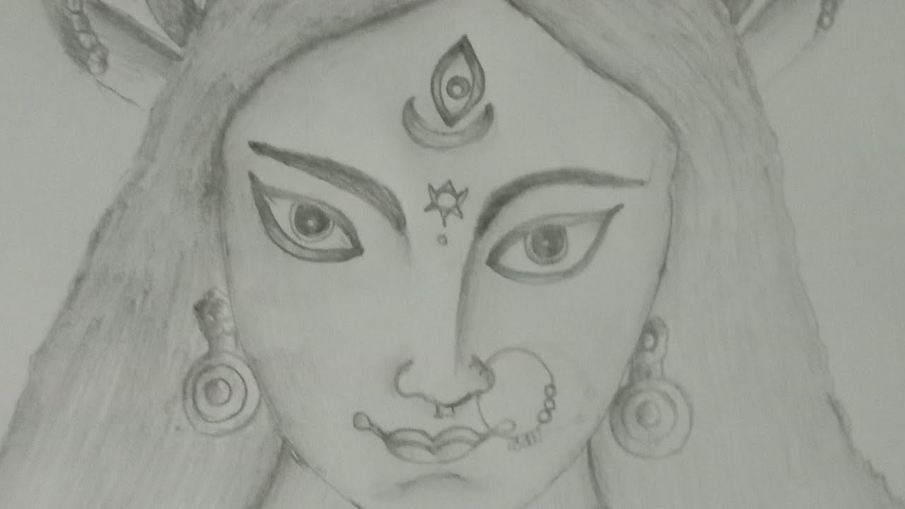 How to draw devi durga ll devi durga drawing step by step ll ...