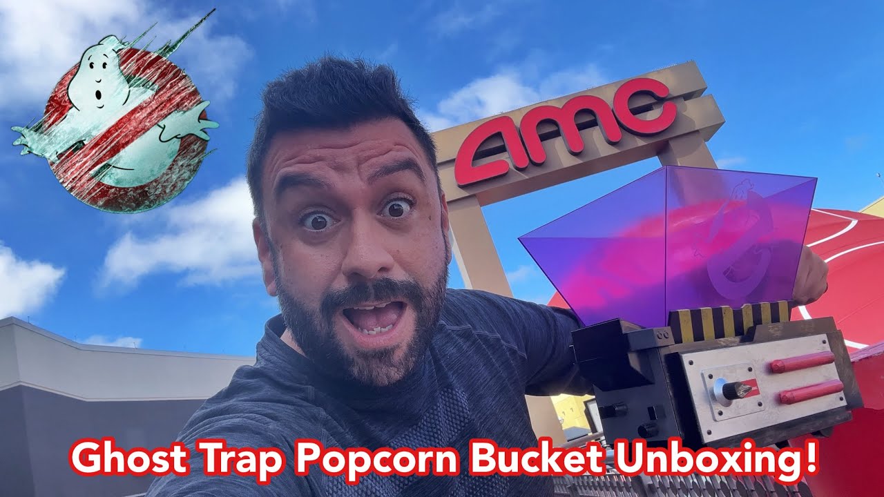 Ghostbusters Frozen Empire AMC Ghost Trap popcorn bucket unboxing ...