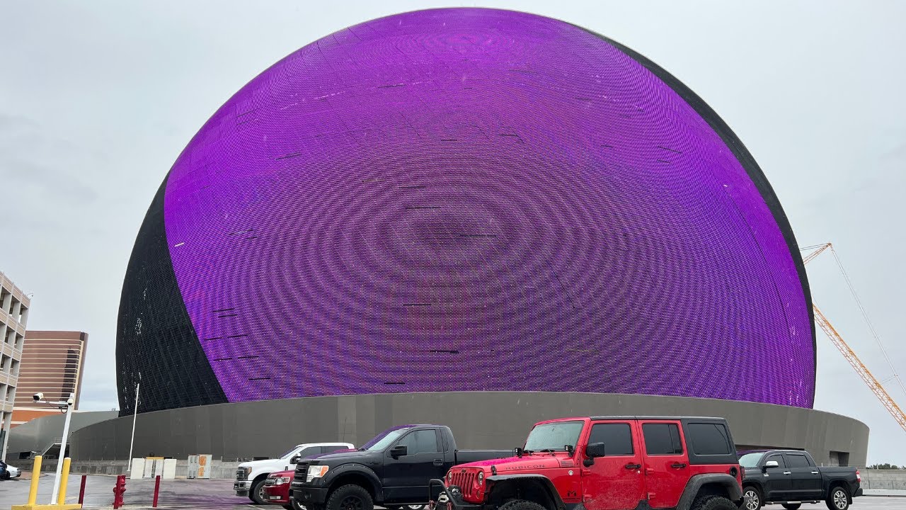 They Turned On The MSG Sphere!!! - Las Vegas Construction Update - Shot ...