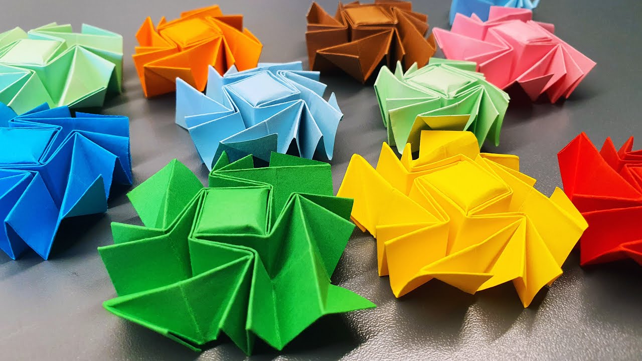 Mini Origami Flasher Tutorial - AMAZING Transforming Origami! - YouTube