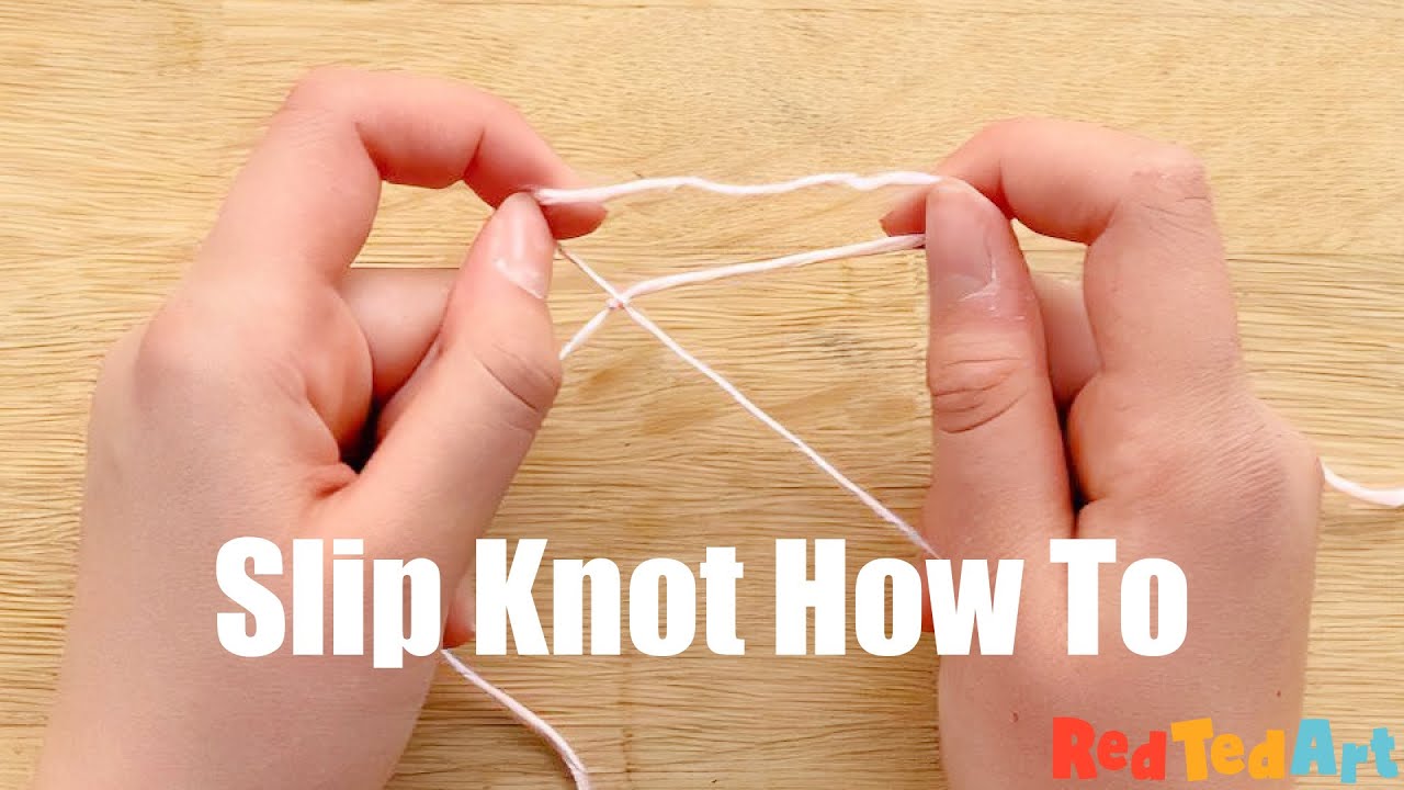 02 How to Crochet a Slip Knot - Beginners crochet - YouTube