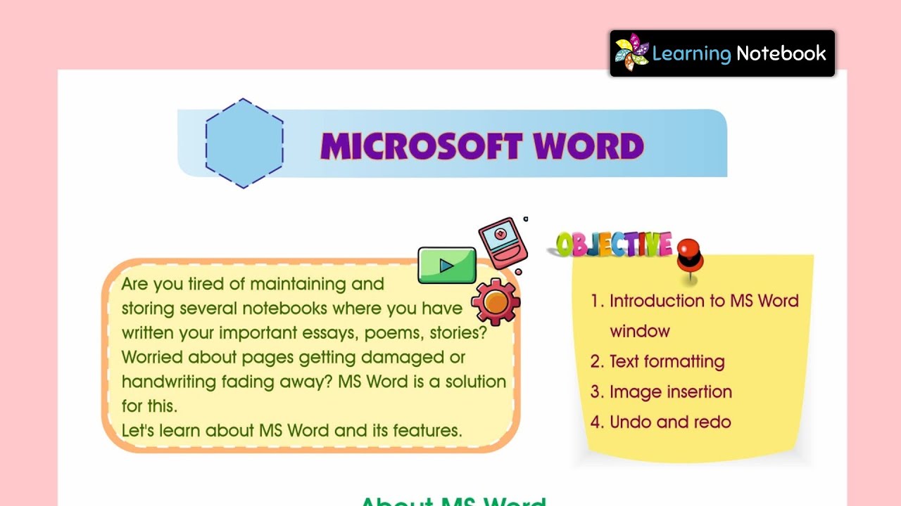 MS Word (Microsoft Word) - Introduction to MS Word - YouTube