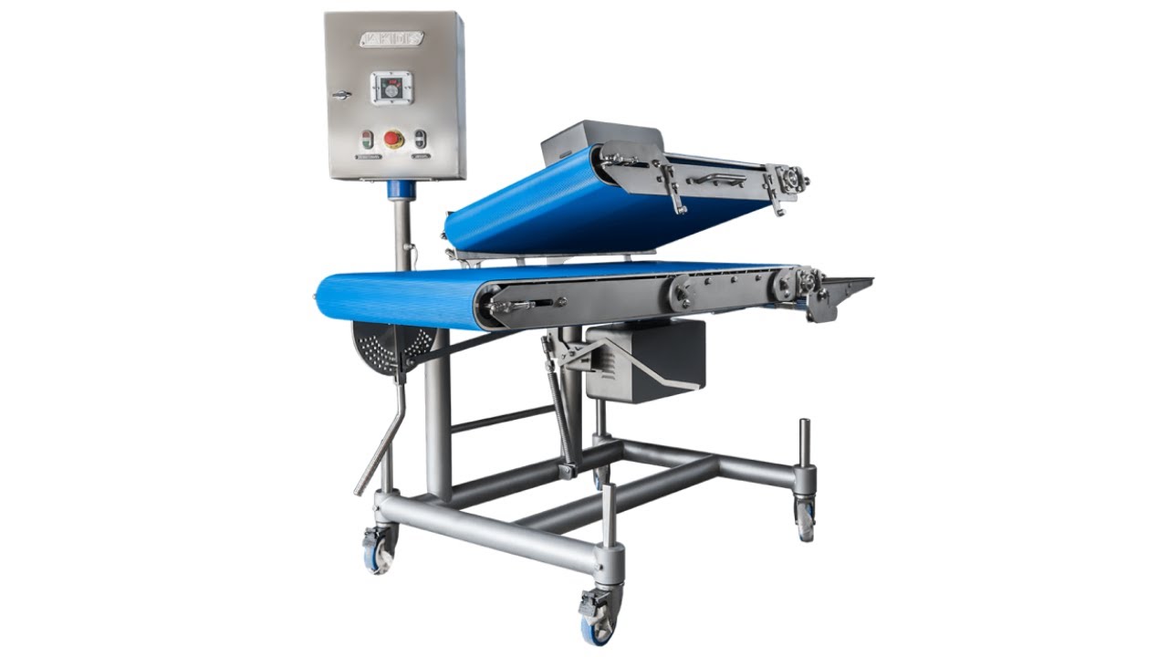 FL600 Meat Flattener being tested by BELLE MEAT - YouTube