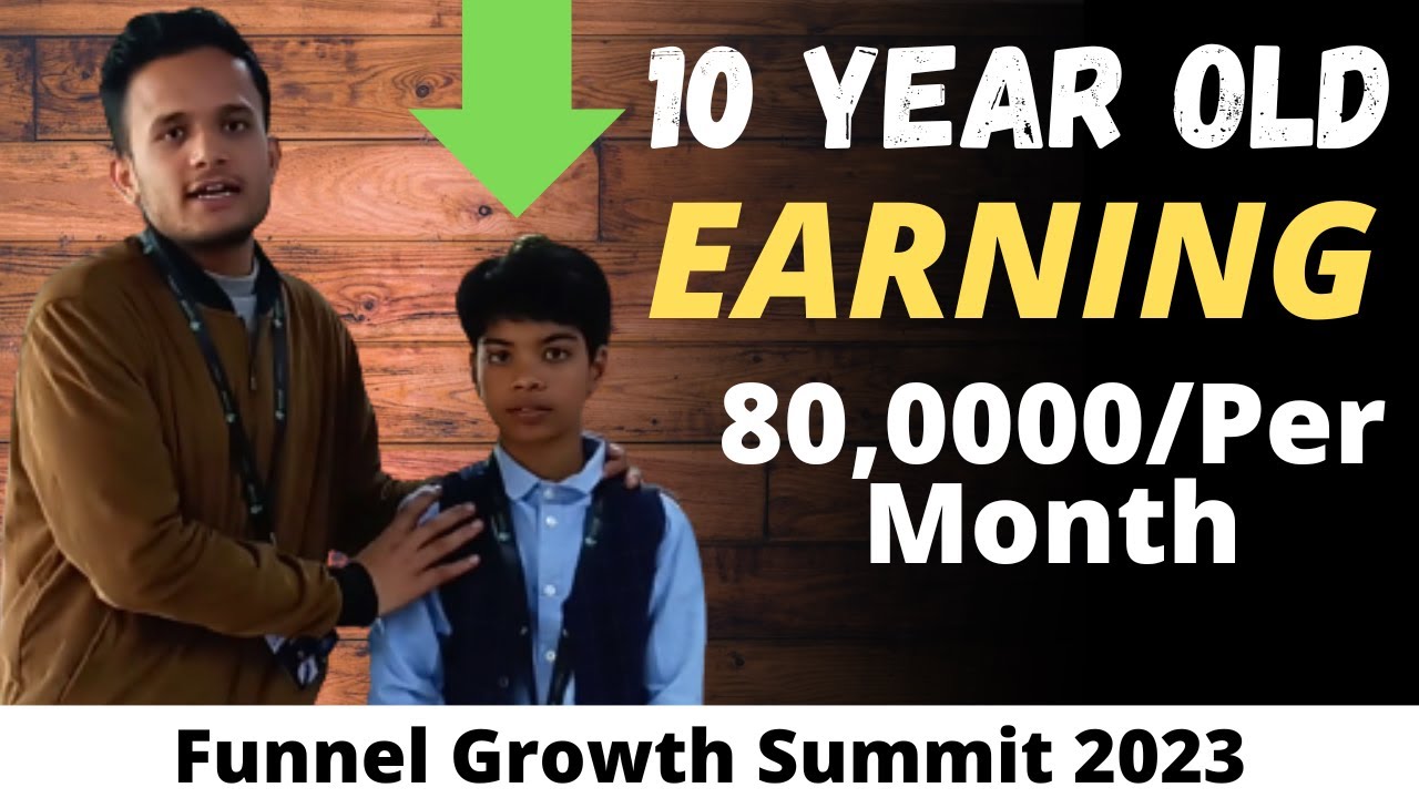 10 Year Old Earning 10,00,000 Through Digital Marketing | funnel growth ...