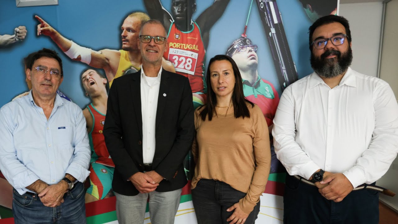 Visita de Raymon Blondel - Presidente do Comité Paralímpico Europeu ...