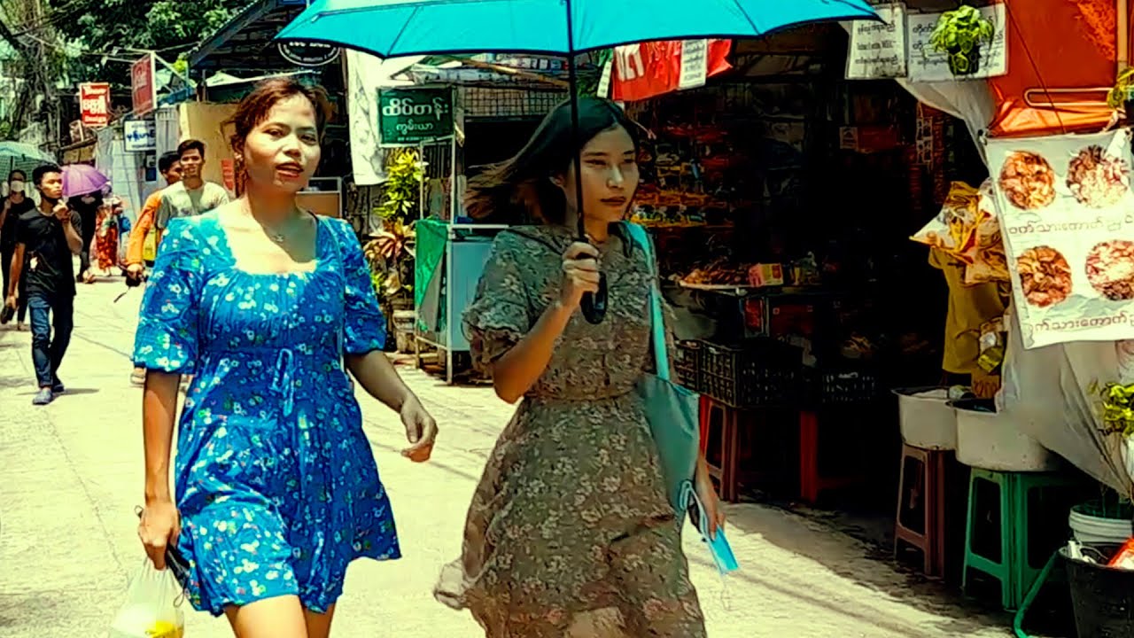 Local Way in Kamayut Township of Yangon Myanmar - YouTube