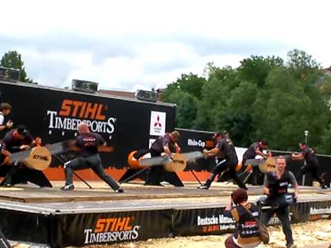 Stihl Timbersports 2013 Rhön Cup Mellrichstadt Single Buck Dirk Braun ...