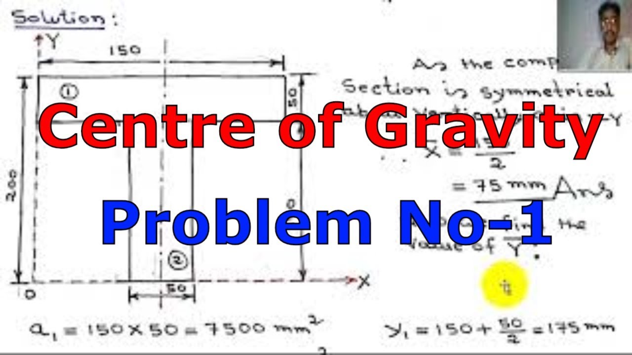 Centroid Problem - T Section - Centre of Gravity - Engineering ...