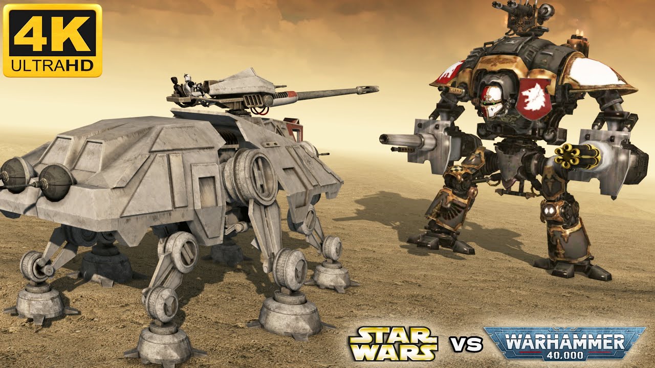 STAR WARS vs WARHAMMER 40K - Clone Troopers vs Imperial Guard [4K ...