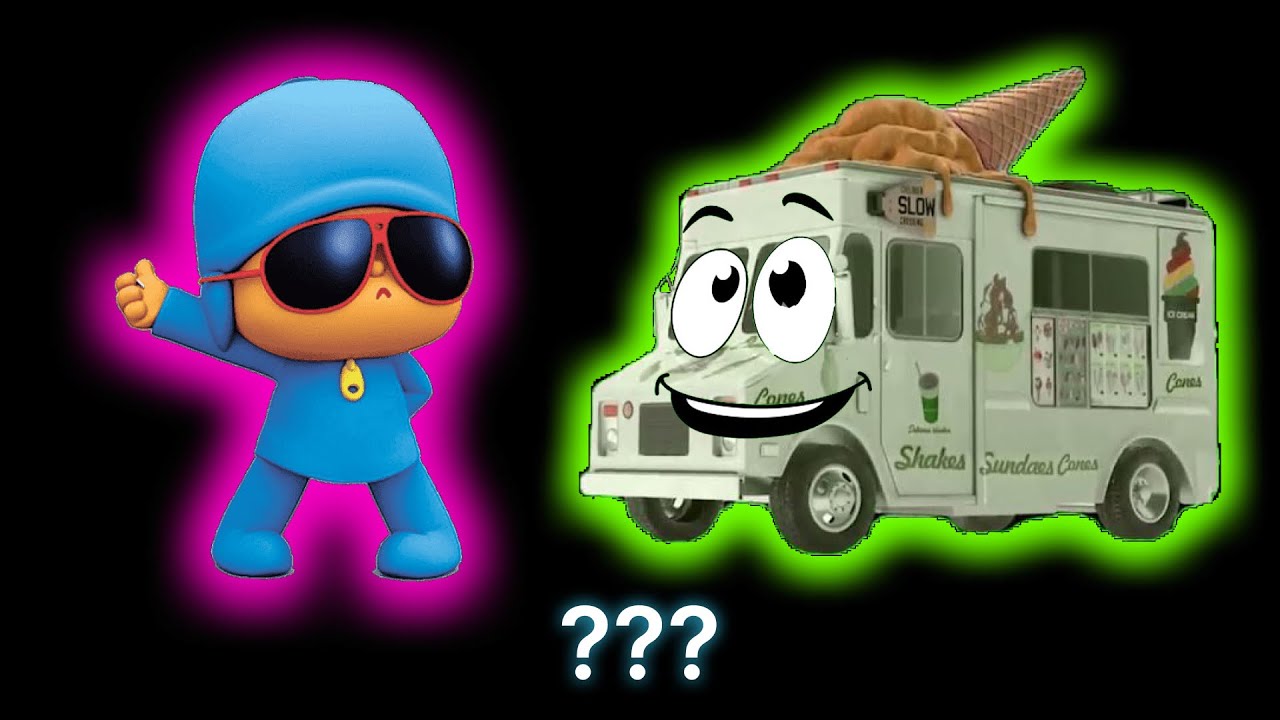 16 Pocoyo & Ice Cream Truck "stop, go away & dancing" Sound Variations ...