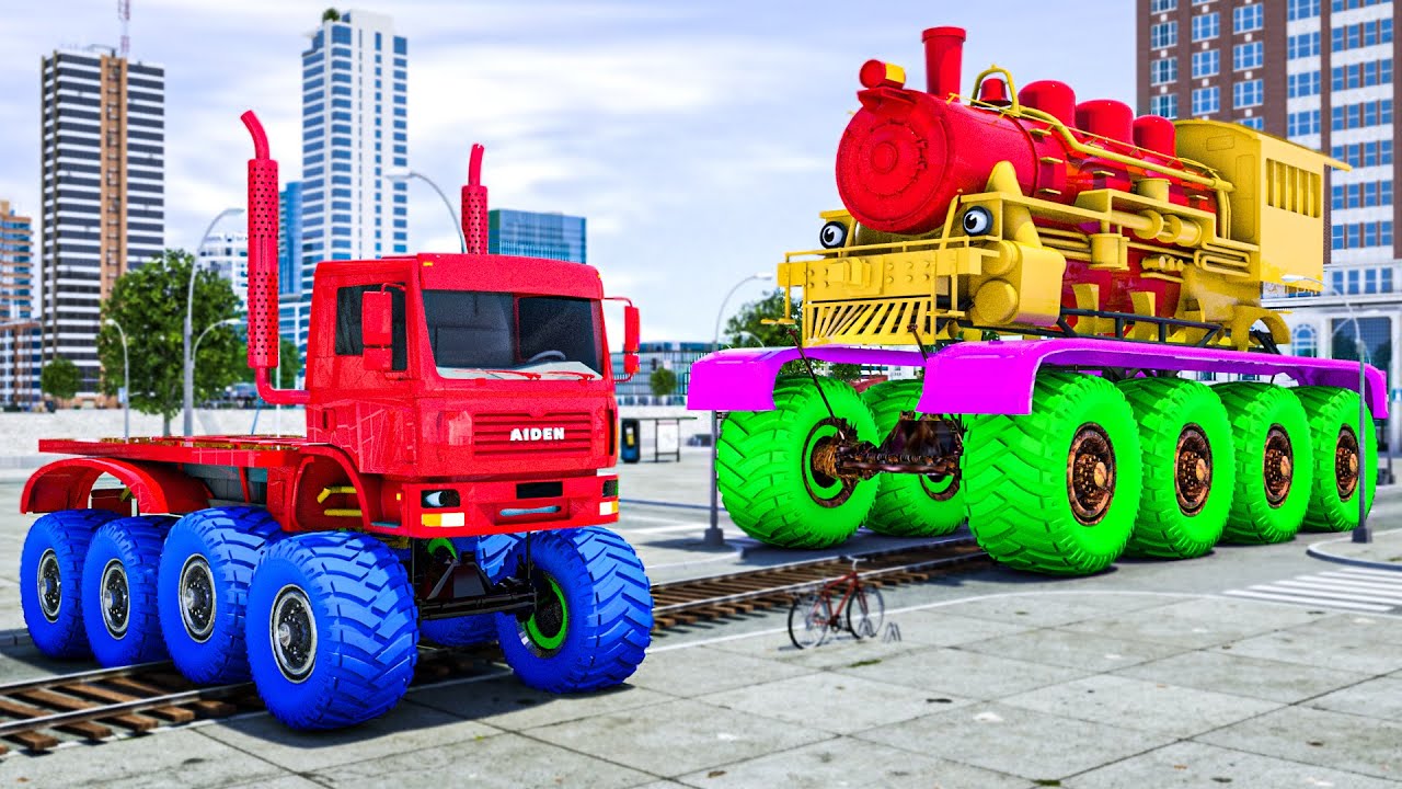 Tren gigante, KAMAZ gigante, grúa gigante 🚒🚔 - ¡COCHES y MOTOCICLETAS ...