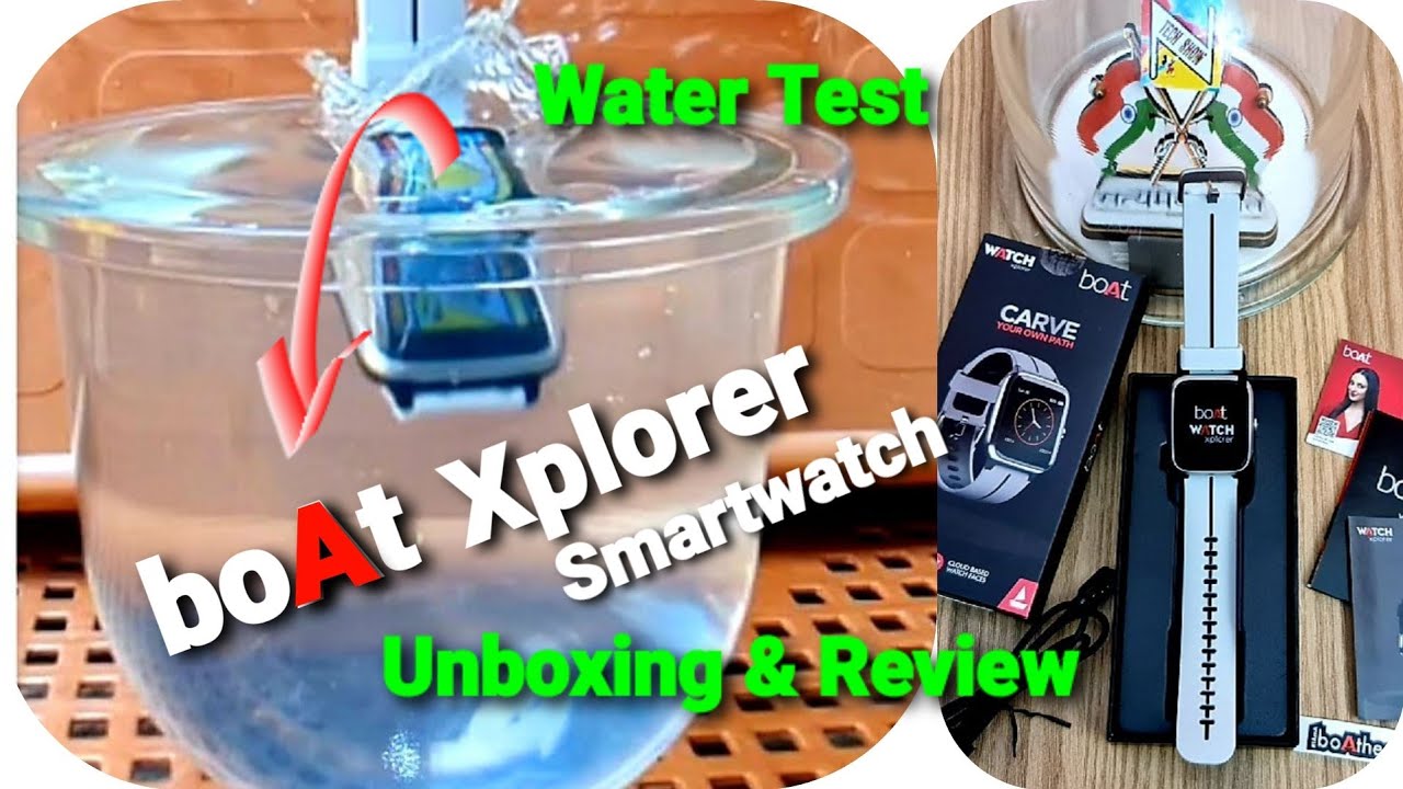 boAt Xplorer watch Review⚡Water Test💧Custom Watch Face ☃️ Music Test 🎶 ...
