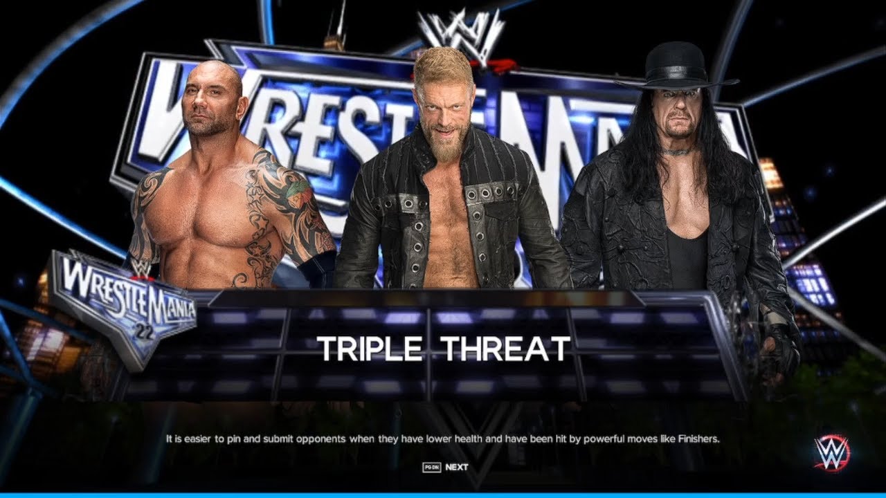 Full Match Edge Vs Undertaker Vs Batista Triple Threat Wrestlemania ...