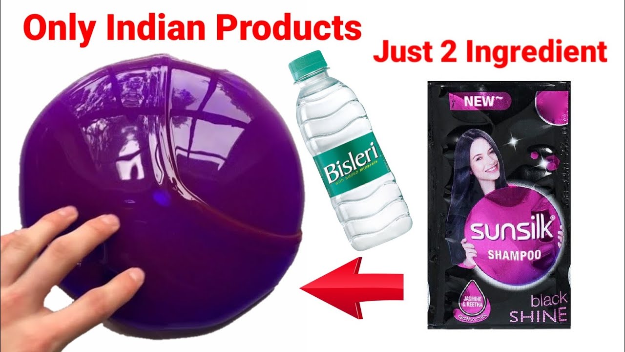 No Glue No Borax Only Water Slime/How to make Slime without borax ...